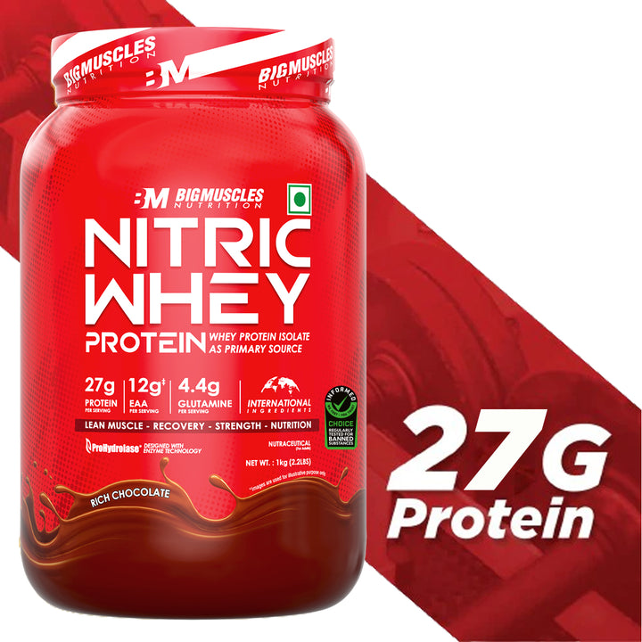 Buy Best-Quality Whey Protein Powder Online | BigMuscles Nutrition