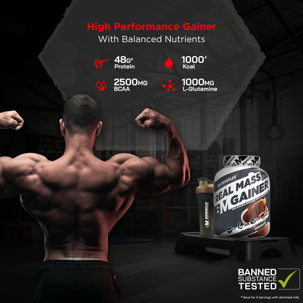 Buy Real Mass gainer - BigMuscles Nutrition